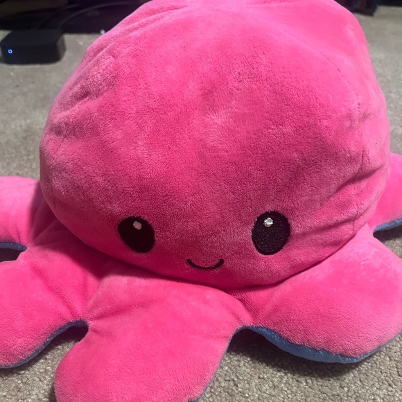Toys | Giant Reversible Pink And Blue Plush Octopus Toy | Poshmark